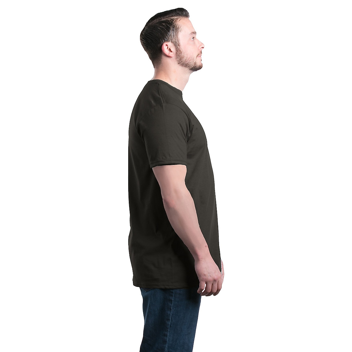 shop4ever Pink Breast Cancer Ribbon American Flag T-Shirt Support Awareness Tee Large Black