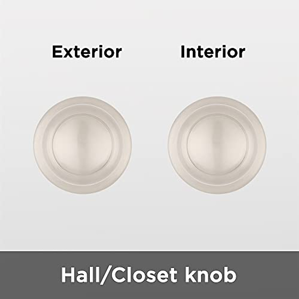Kwikset 92001-572 Cove Passage Hall/Closet Knob In Satin Nickel