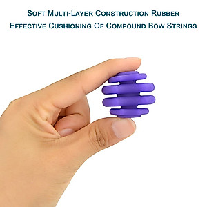 ZSHJGJR Compound Bow Silencer Dampeners - String Silencers for Compound Bow, Shock Absorber End Damp, Bowstrings Suppressor Dampener