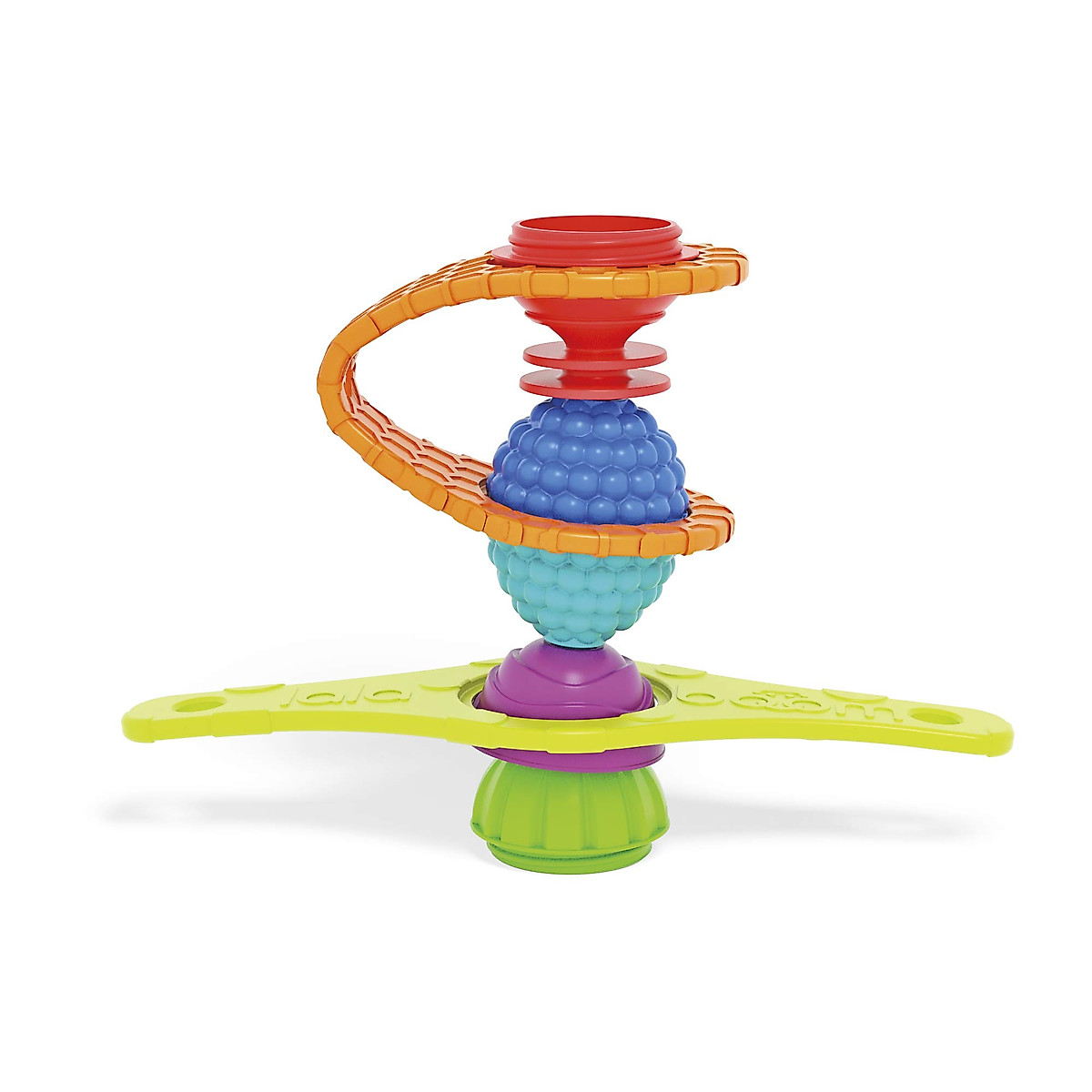 Lalaboom - Soft Links and Educational Beads - Learning Toy – Step by Step Shapes and Colors Construction Game for Children from 10 Months to 4 Years. Preschool Beads to Assemble - 10 Pieces - BL680