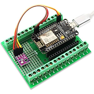 KeeYees 2pcs Expansion PCB Board with Screw Terminal Block Pin Header for ESP8266 for NodeMCU Development Board