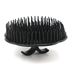 Segbeauty Mens Shampoo Brush, 4pcs Scalp Massage Brushes, Massage Hair Brush Floriated Shower Comb for Deep Cleaning Hair Men's Hand Brush Plastic Growth Beard Brush Pet Grooming Round Palm Brush