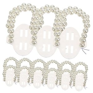 EXCEART 15pcs Bridal Wrist Pearls Bracelet for Mom Stretch Bracelet Flowers Decoration Corsage Stretch Pearl Wedding Wristband Corsage Wristlet Wedding Party Supply Wrist Ornament Bride