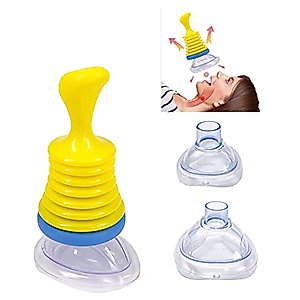 auons Choking Emergency Device Rescue Device Home Kit, First Aid Kit Portable Airway Suction Device for Kids and Adults, Portable Suction Anti Kit