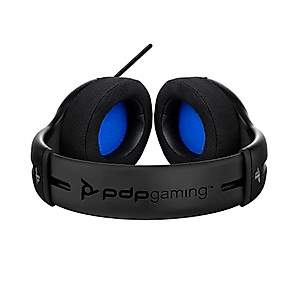 PDP LVL50 Wired Headset with Noise Cancelling Microphone: Black - PS5/PS4