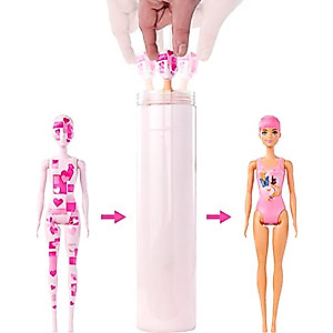 Barbie Color Reveal Doll with 6 Unboxing Surprises, Totally Denim Series with Patchwork Print & Color Change