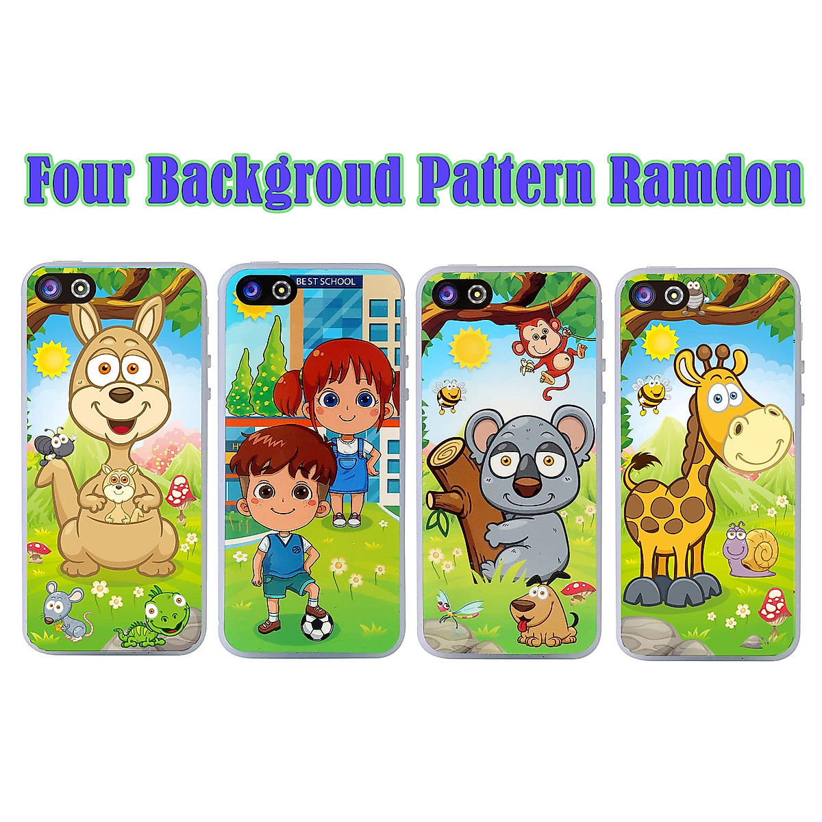 Cooplay Learning Smart Phone Toy Music Lullaby Song Touch Screen Type-C Recharable Cell Phone Mobile Yphone for Toddler Baby