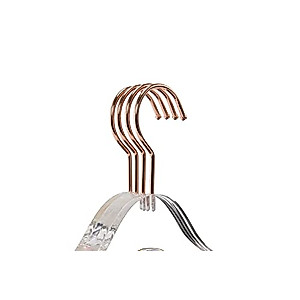 Acrylic Hangers (Rose Gold) Boutique Hangers Premium Clear Lucite Plexiglass Clothes Hangers