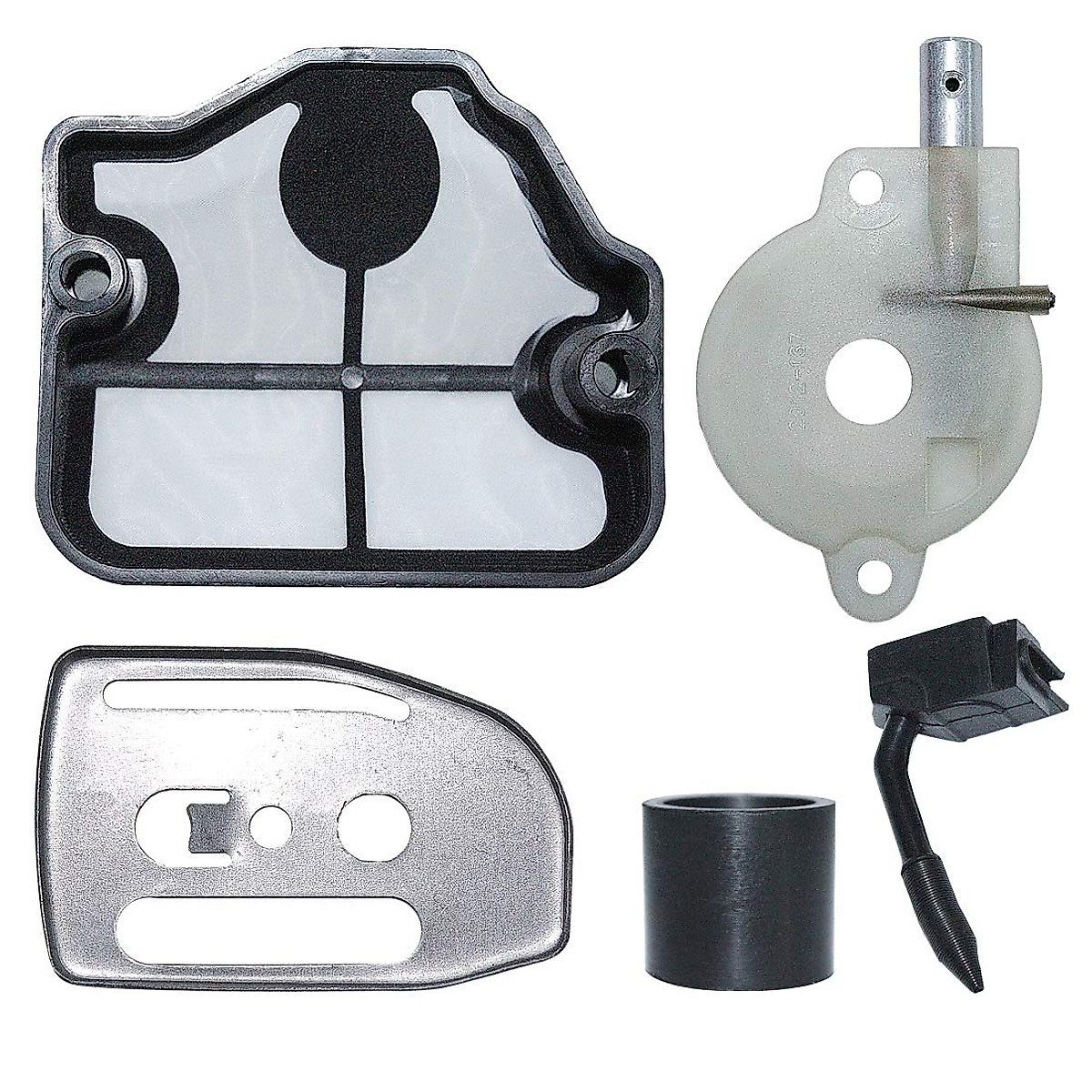 AUMEL Oil Pump Pick Up Bar Plate Air Filter Intake Boot Kit for Husqvarna 136 137 141 142 Chainsaw Replace 545036801, 530047855, 530029811
