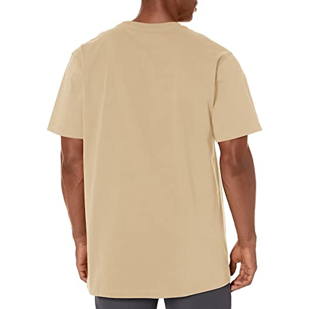 Dickies mens Heavyweight Crew Neck Short Sleeve Tee Henley Shirt, Desert Sand, Large US