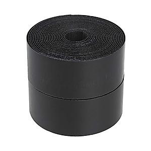 Denser 1 Inch Hook and Loop Tape Sticky Back - 5.5 Yards (16.5 Feet) - Strips Adhesive Heavy Duty Black Roll (1 inch * 16.5 ft)