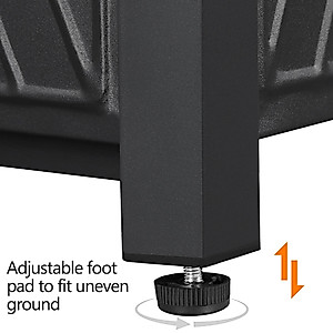 Yaheetech 28in Propane Fire Pit Gas Fire Pit Table with Lid and Iron Tabletop for Outdoor, Patio, Garden and Camping, 50,000 BTU with Lava Rocks, Heavy Duty 2 in 1 Square Firepit Table for Party