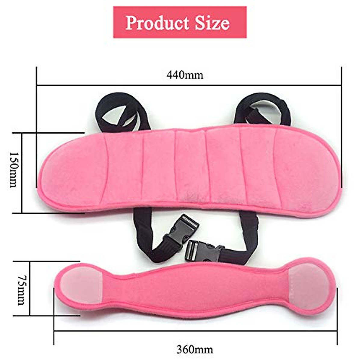 2Pack Boy and Girl Head Support for Car Seats,Ajustable Comfortable Pillow for Baby Child Tolddler Infant Pink and Grey