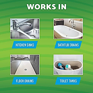 Green Gobbler BIO-FLOW Drain Strips | 12 Pack | Drain Cleaner & Deodorizer