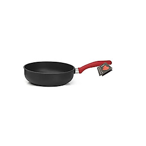 Olympia 20 cm / 7.9 Inch Love Die-Cast Deep Aluminum Nonstick Frying Pan, Made in Italy