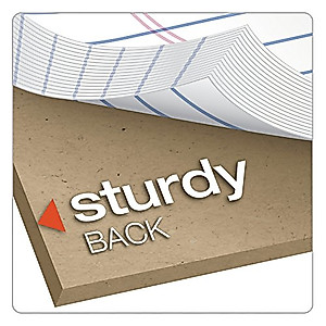 Ampad TOP20170 20-170 Evidence Recycled Perforated 8-1/2x11-3/4 Wide Rule Pads, Margin, White, 50 Shts, 12 Per Pack