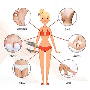 SUNFEXOY Crystal Hair Eraser,Portable Crystal Hair Remover for Women and Men Painless Exfoliation Magic Hair Eraser Hair Removal for Women Soft Smooth Silky Shiny Skin Hairo(Rose)