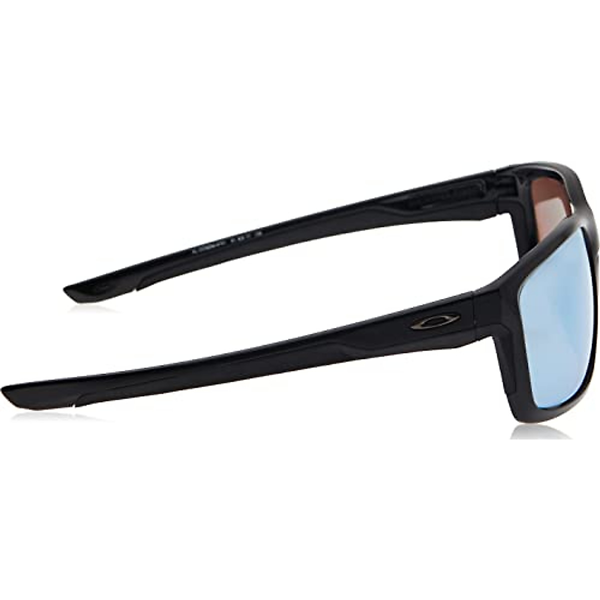 Oakley Men's OO9264 Mainlink Rectangular Sunglasses, Polished Black/Prizm Deep Water Polarized, 61 mm