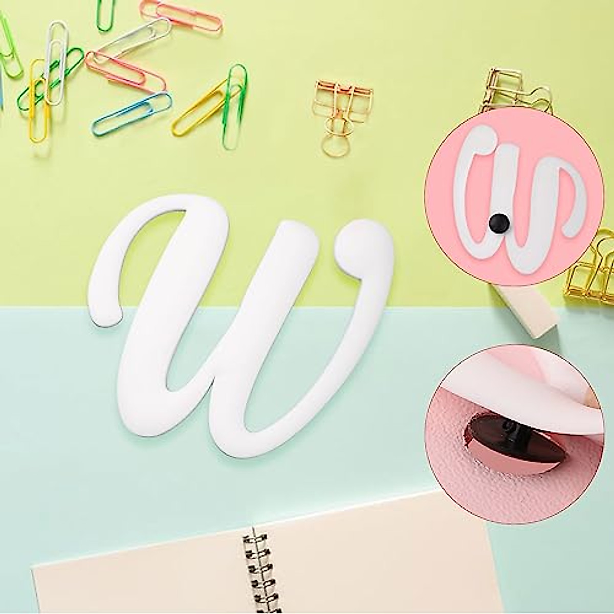 TOYMIS Decorative Lettering for Bogg Bag, Alphabet Letters Decor Letter Charms for Bogg Bag Accessories Alphabet 3D Letters for Personalizing Handbag DIY White (W)