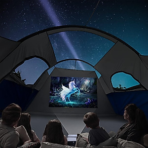 HIKERGARDEN 10 Person Camping Tent - Portable Large Family Tent for Camp, Windproof Fabric Dome Tent Outdoor for Hiking, Backpacking, Traveling (Blue)