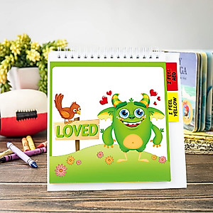 Mood Flipbook Kit with Emotion Cards for Kids,Teach Children to Identify Feeling & Make Positive Choices, Autism (ASD) Friendly Teaching Toy, Preschool Learning Toy for Ages 3-7