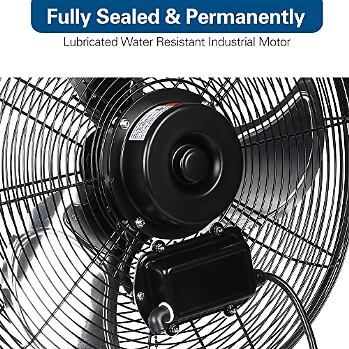 BILT HARD 3000 CFM 14 in. Outdoor Wall Mount Fan, 3-Speed Waterproof ...