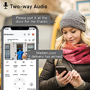 Kadymay 2K Light Bulb Security Camera, 2.4G WiFi 360° Screw in E27 Light Socket Camera Lightbulb Outdoor/Indoor, Smart 2-Way Audio Light Bulb Camera with Motion Detection and Auto Tracking