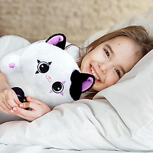 Mewaii Cat Cow Plush Toys, Kawaii Cow Stuffed Animals Squishy Doll, Cute Cat Plushie Pillow, Home Decor Plush Throw Pillow Gifts for Kids (10 Inches)