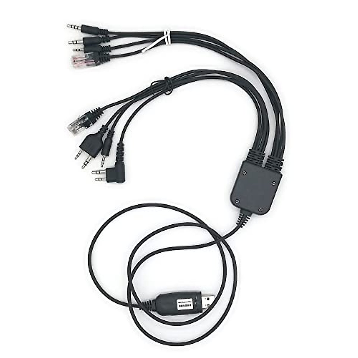 Fumei 8 in 1 Computer USB Programming Cable Compatible with Kenwood Motorola Yaesu Vertex Icom TYT HYT Handheld Radio and Mobile Radio