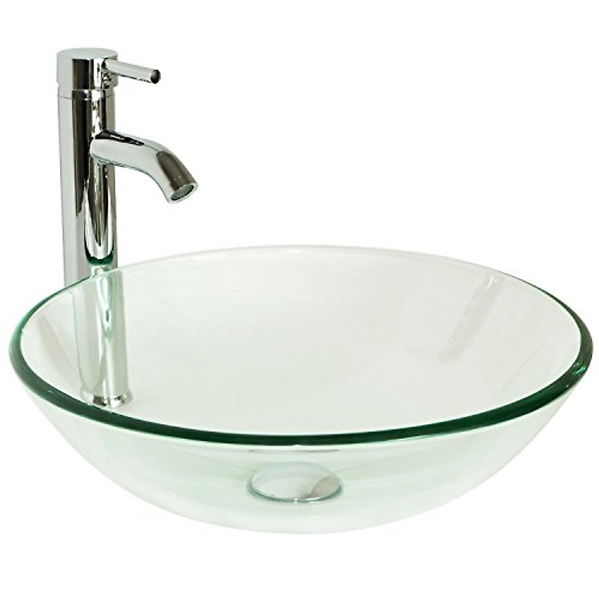 QIERAO Glass Vessel Bathroom Vanity Sink (Vaniy)