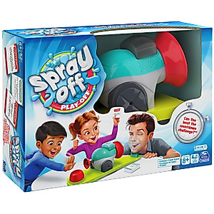 Spray Off Play Off, Water Splashing Challenge Indoor/Outdoor Backyard Camping Funny Prank Board Game Summer Toy, for Families and Kids Ages 8 and Up