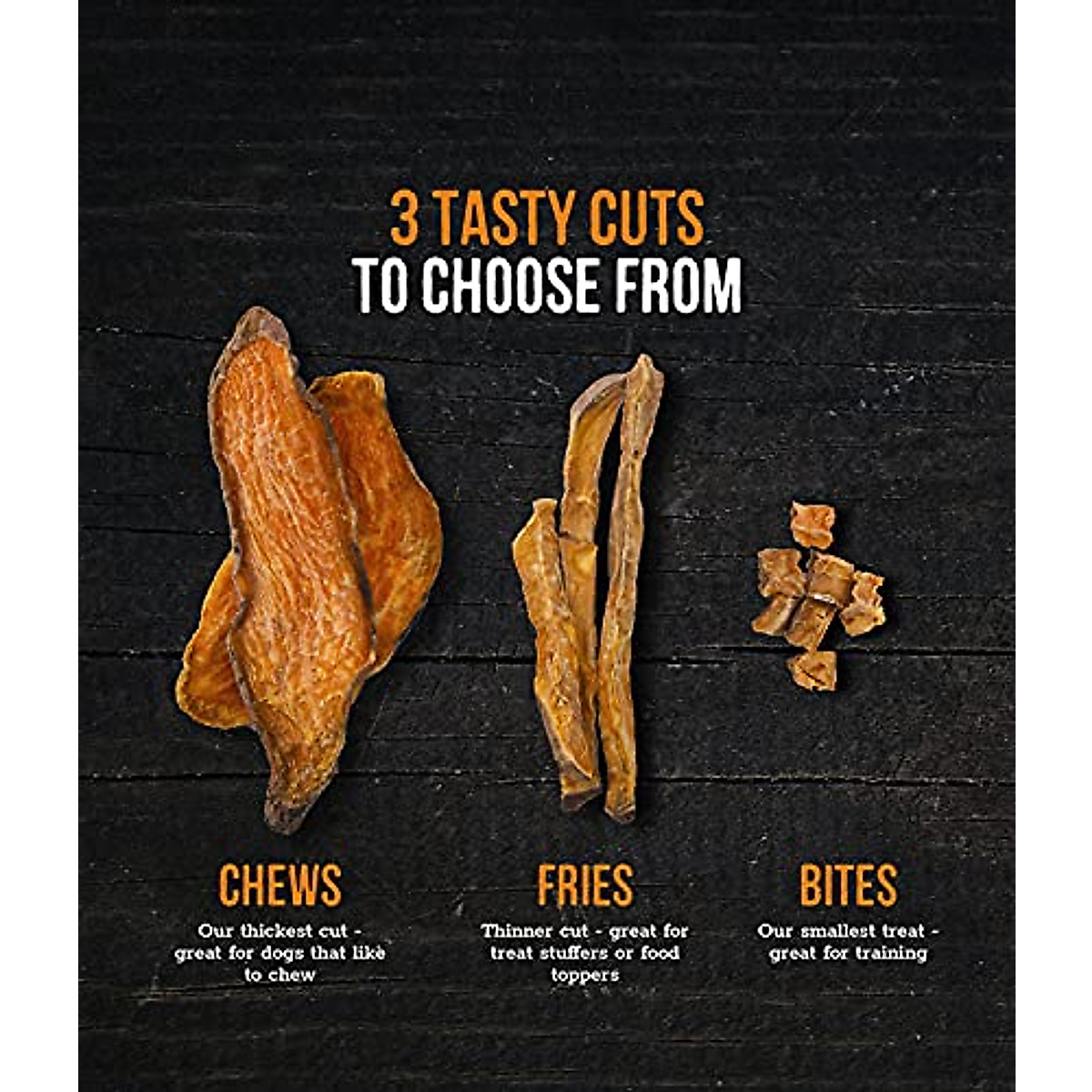 Wholesome Pride Sweet Potato Chews All-Natural Single Ingredient, USA-Sourced Dog Treats, Halloween Edition, 8 oz