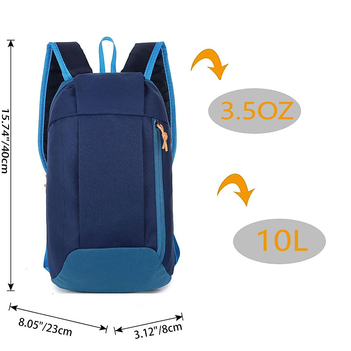 WTSHOPME Mini Backpack Hiking Small Bookbag 10L Lightweight Daypack Multipurpose for Women Men