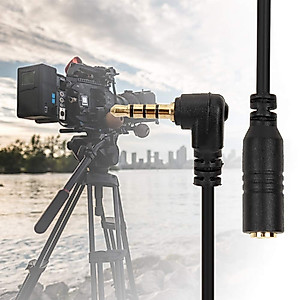 TRS to TRRS Converter Adapter Cable, TRS to TRRS Adapter, Male Female 3.5mm Earphone Headphone Microphone Converter Adapter Cable Line for Smartphone