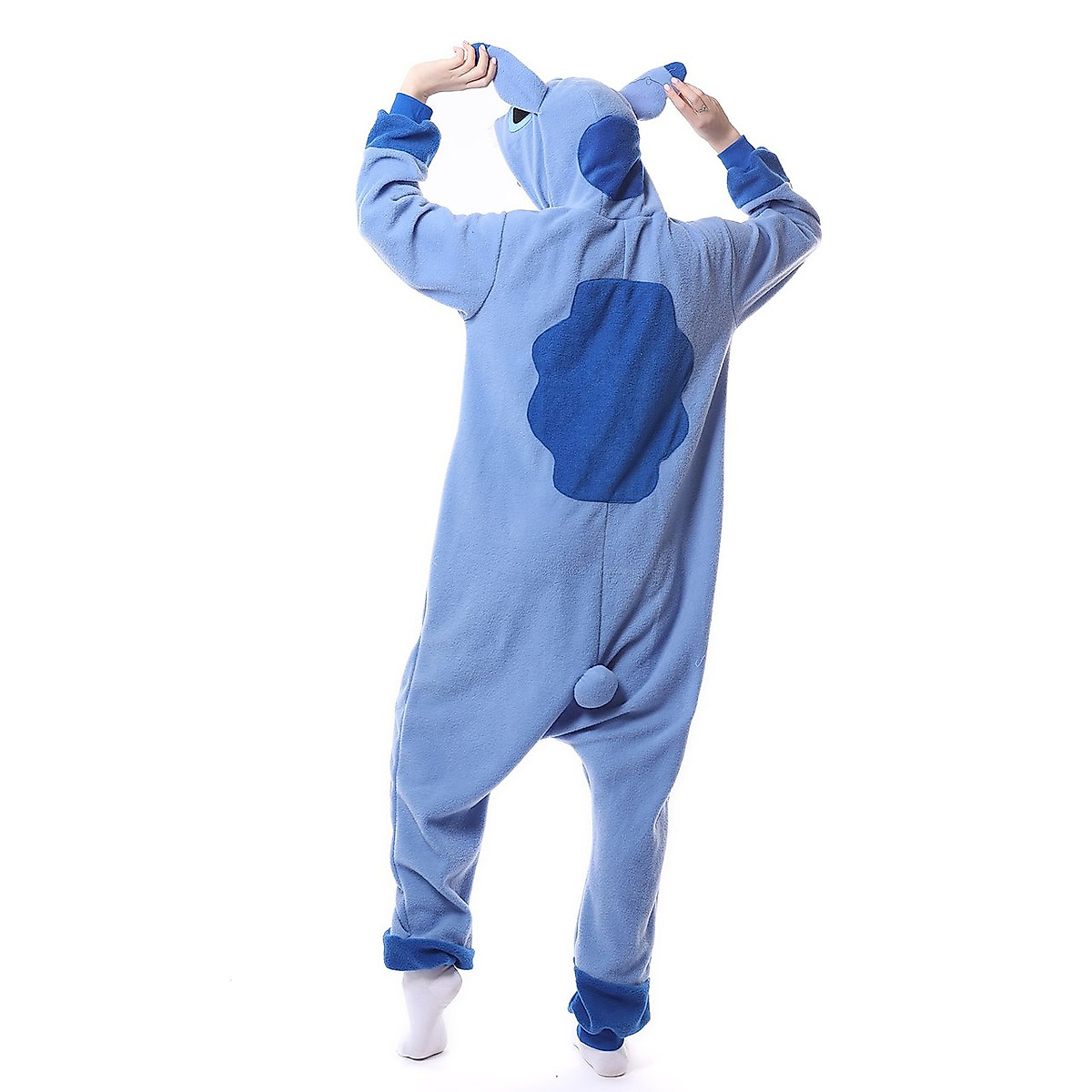 HANZEJINL Stitch Adult Onesie Pajamas,Polar Fleece Christmas Cosplay Costume,Womens Onesie Pajamas
