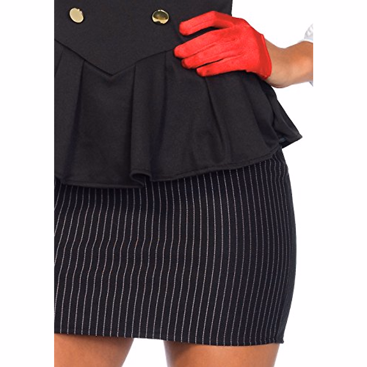 Leg Avenue Women's Machine Gun Molly, Black/White, Small