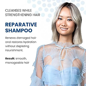 ALOXXI Reparative Hair Repair Shampoo for Damaged Hair with ColourCare Complex & Advance Recovery Technology - Cleanses Damaged & Over-processed Hair, 33.8 Fl Oz
