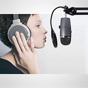 Yeti Nano Mic Pop Filter - 4 Inch 3 Layers Windscreen with Flexible 360° Gooseneck Clip for Blue Yeti Nano Microphone to Improve Sound Quality by YOUSHARES