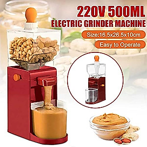 Peanut Butter Maker Nut Grinder, Small Cooking Machine, Home 110V/220V 120W Kitchen Butter Machine, Peanuts Cashews Almonds Hazelnut