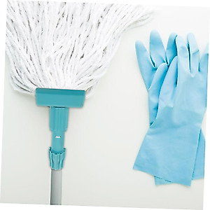 8 Pcs Commercial Mop Clip Mop Making Part Detachable Mop Head Clamp Mop Head Holder Mop Head Clamps Mop Clips Mop Replacement Clamp Plastic Red Thread Wax Mop(Greenx5pcs,24.00X11.50X6.00CMx2pcs)