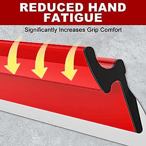 Ceeintee 24 Inch Drywall Skimming Blade, Replaceable 0.3mm Stainless Steel Blade, Drywall Trowel for Gyprock, Drywall and Wall-Boardrd, Ergonomically Designed Grip