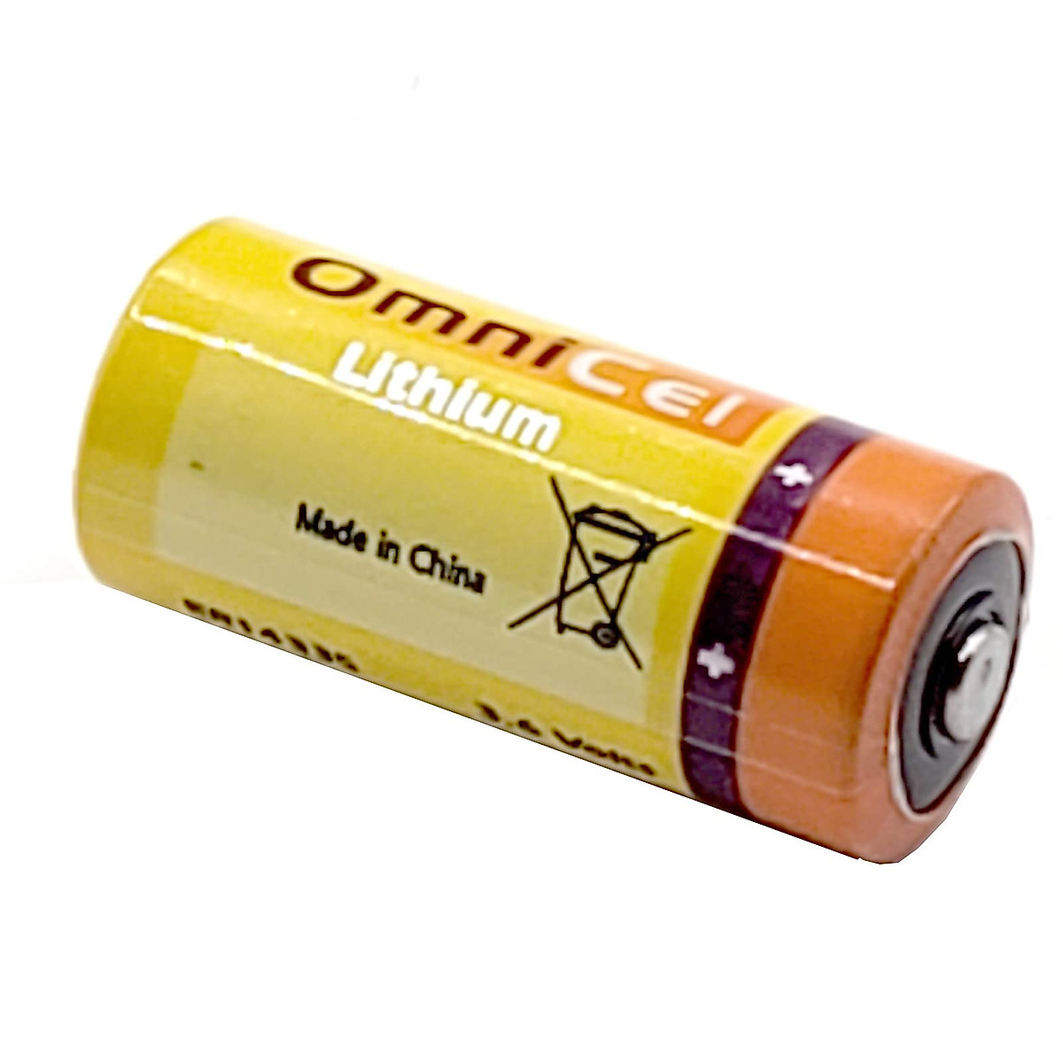 6x OmniCel ER14335 3.6V 1.65Ah 2/3AA Lithium Button Top Battery For Smoke Alarms, Carbon Monoxide Detectors, Intrusion Sensors, Invisible Fencing, Emergency Backup, Data Collection, AMR Add-ons