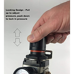 Primefit FR3802G 3/8-Inch Air Filter Regulator Combo with Gauge