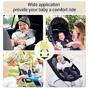 vocheer Baby Stroller Cushion, Car Seats Insert Soft Baby Stroller Liner Pram Head and Body Support Pillow for Newborn…