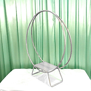 LOYALHEARTDY Wedding Arch Cake Stand Metal Flower Stand Cupcake Holders Stand Dessert Display Decorative Background Wedding Reception Events Party Decorations (80CM/Silver-B)