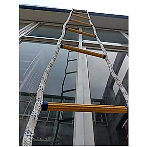 WSYZHL Escape Ladders 3 Storey Rope Ladder Nylon Home Climbing Engineeladder Portable Emergency Escape Ladder Reliable Fire Escape Ladder/25M82Ft