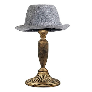 Owlgift Vintage Dome Shape Design Removable Metal Hat Rack/Cap/Wig Storage Holder Display Stand, Bronze