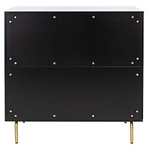 Safavieh Home Genevieve Black Modern 3-drawer Dresser