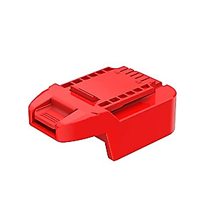 1x Adapter Fits Bauer 20v MAX Cordless Tools Compatible with Milwaukee M18 (Not Old V18) Red Lithium Batteries- Adapter Only