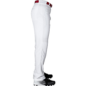 Rawlings Boys Solid Youth Semi-Relaxed Pants, X-Large, White, White, X-Large US